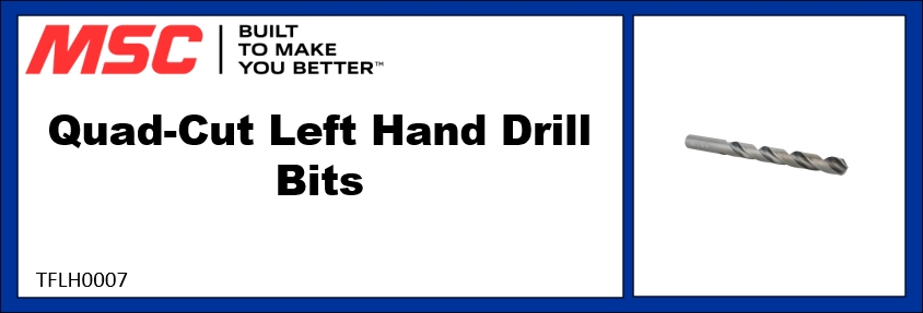 Quad-Cut Left Hand Drill Bits – MSC