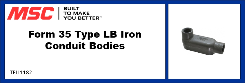 Form 35 Type LB Iron Conduit Bodies – MSC