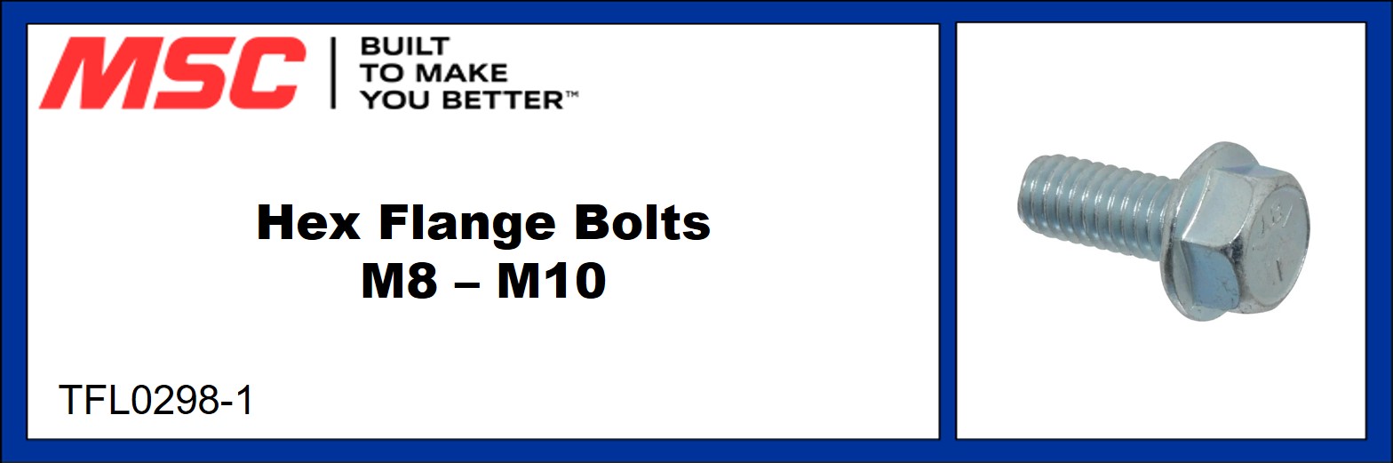 Hex Flange Bolts M8 – M10 – MSC