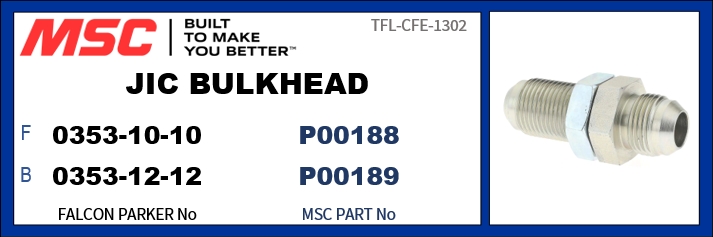 JIC BULKHEAD 1302 – MSC